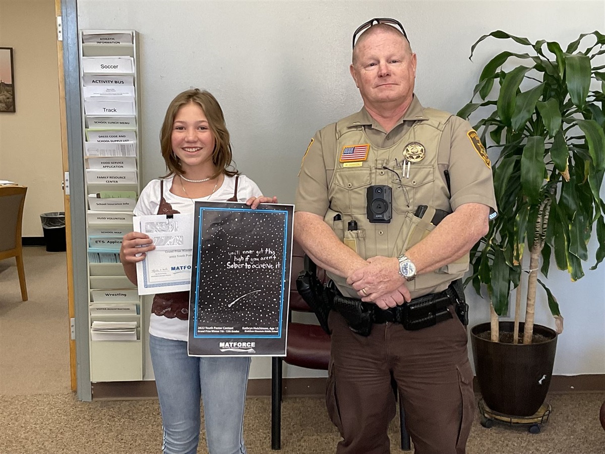 2023 "STAND WITH ME, BE DRUG FREE" MATFORCE YOUTH POSTER CONTEST YCSOAZ.gov